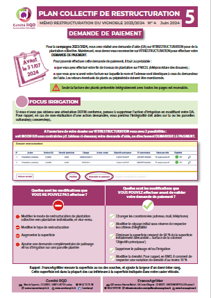 Plan Collectif de Restructuration N°5 : - Comité RQD